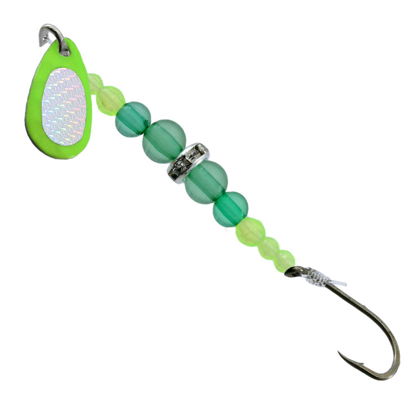 Wedding Band II, Chartreuse Hex w/ Green Bead — Gibbs Fishing